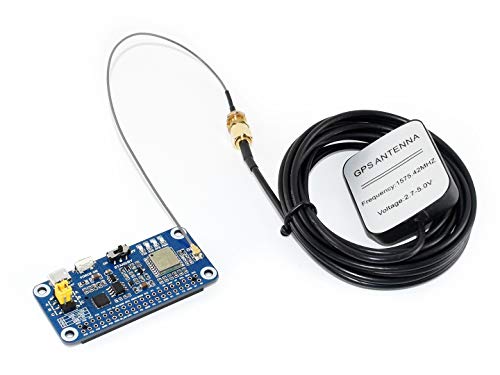 Waveshare L76X Multi-GNSS HAT for Raspberry Pi Jetson Nano Supports Multi-GNSS Systems GPS BDS and QZSS Fast Positioning High Accuracy Low Power Consumption.
