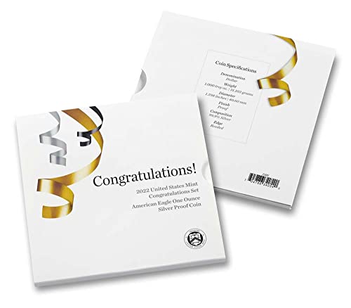 2022 W 2022 Congratulations Set includes 2022 W Proof 1oz Silver Eagle $1 $1 Seller Seller