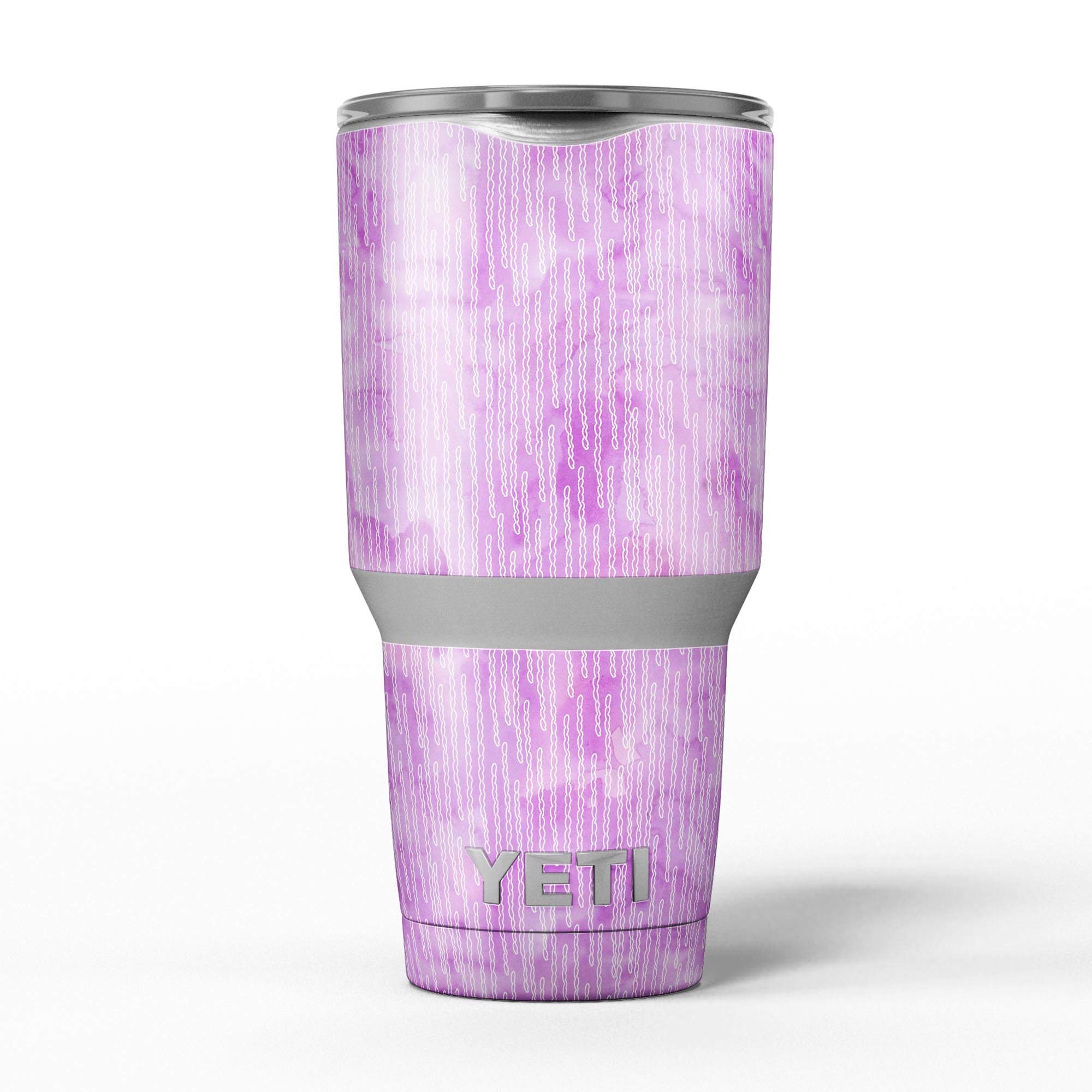 Design Skinz Pink Grunge Surface with Microscopic Matter - Skin Decal Vinyl Wrap Kit Compatible with The Yeti Rambler Cooler Tumbler Cups