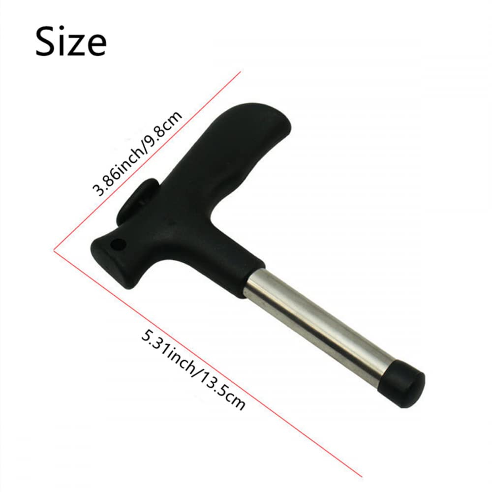 2 Pcs Coconut Opening Tool,Stainless Steel Punch Tap Knife Opener for Fresh Coconut Water,Easy & Convenient Straw Hole Maker Black