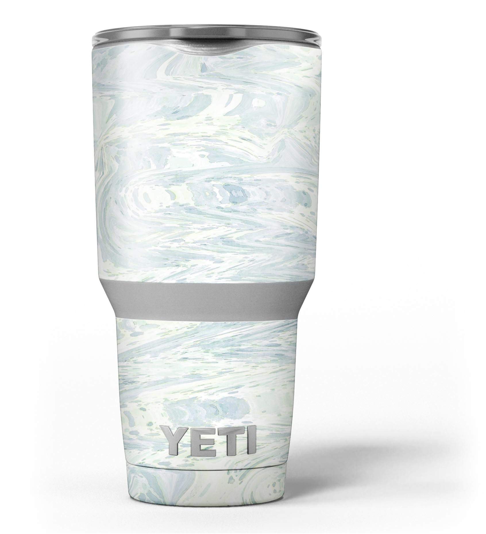 Design Skinz Slate Marble Surface V31 - Skin Decal Vinyl Wrap Kit compatible with the Yeti Rambler Cooler Tumbler Cups