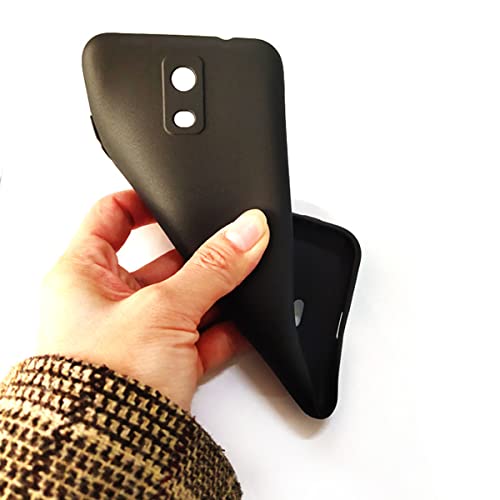 Ansxder Ultra-Thin Slim Fit TPU Case for Blu View 3 B140dl Phone + 2 Pack Tempered Glass Screen Protector
