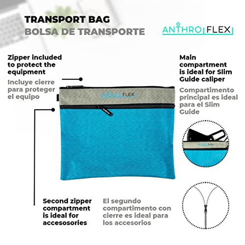 AnthroFlex Basic Anthropometry Kit with Slim Guide Caliper, Cescorf Small Bone Anthropometer, Level 1, (Black/Blue)