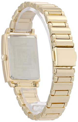 Anne Klein Women's Japanese Quartz Dress Watch with Metal Strap, Gold, 14 (Model: AK/3762CHGB)