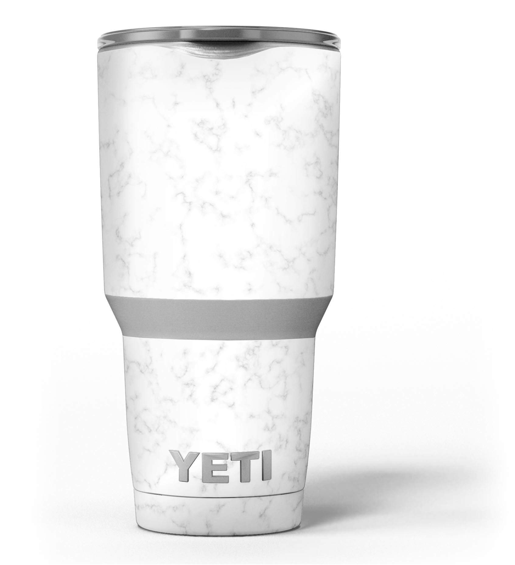 Design Skinz Slate Marble Surface V50 - Skin Decal Vinyl Wrap Kit Compatible with The Yeti Rambler Cooler Tumbler Cups