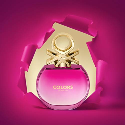 Benetton Colors Eau De Toilette Spray for Women, Pink, 2.7 Ounce