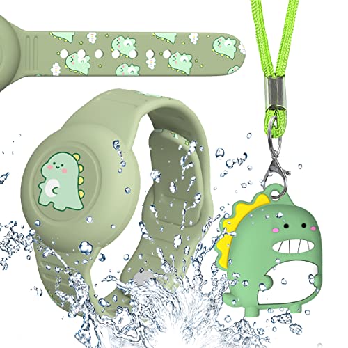 AirTag Holder Bracelet & Necklace for Apple AirTag 2021 Adjustable Hidden AirTags Wristband Toddler Tags Accessories for Children & Adults