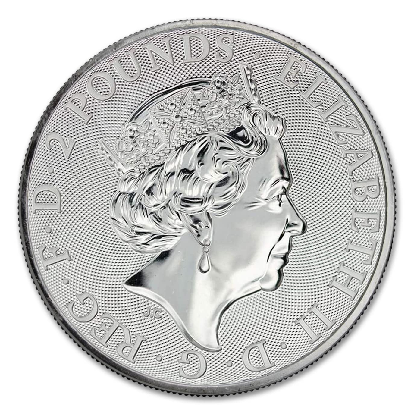 2023 1 oz British Silver Britannia Coin by the Royal Mint Brilliant Uncirculated with Certificate of Authenticity £2 BU