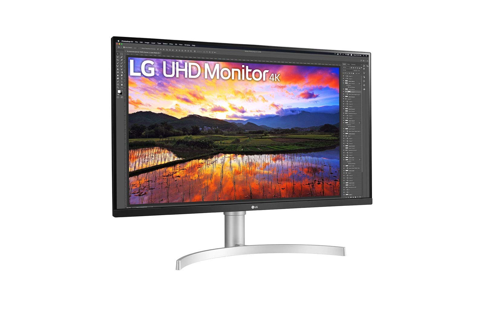 LG 31.5” HDR10 IPS UHD 4K Monitor (3840x2160) with DCI-P3 95% (Typ.), AMD FreeSync, Dynamic Action Sync, Black Stabilizer, MAXX Audio & Ergonomic Design (32BN67U-B) (Renewed)