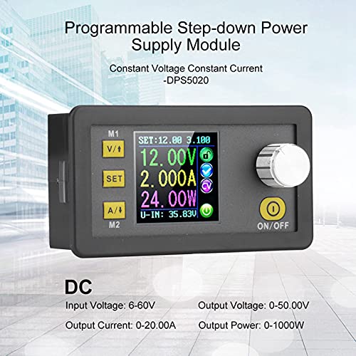 Power Module + Buck Converter Display Module Walfront Digital Programmable Converter LCD Display Constant Voltage Current Buck Converter(DPS5020)