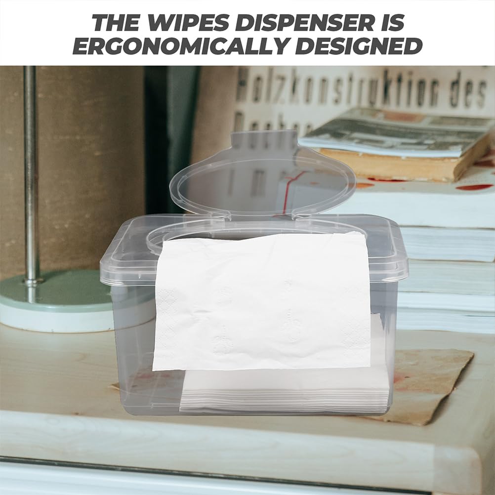 2pcs Box Baby Wipes Dispenser Portable Tissue Container Travel Refillable Wipe Box for Car Picnic Bathroom Living Room Outdoor Use
