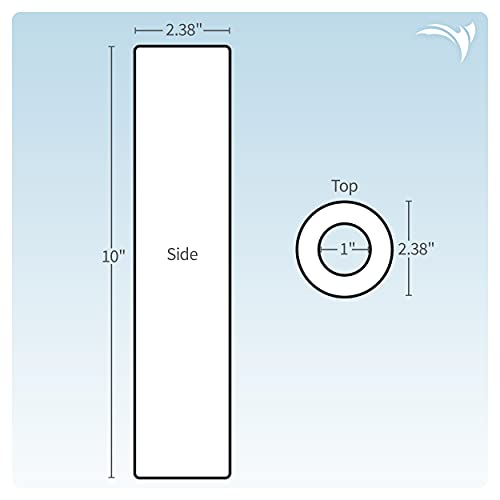 AQUATICLIFE 10-Inch Sediment Pre-Filter, Aquarium RODI Reverse Osmosis Deionization Water Filter Replacement Cartridge, 5-Micron.