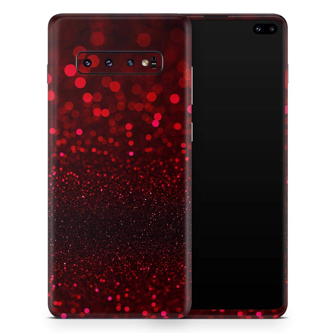 DesignSkinz 50 Shades of Unfocused Red Protective Vinyl Decal Wrap Skin Cover Compatible with The Samsung Galaxy S20 (Screen Trim & Back Glass Skin)