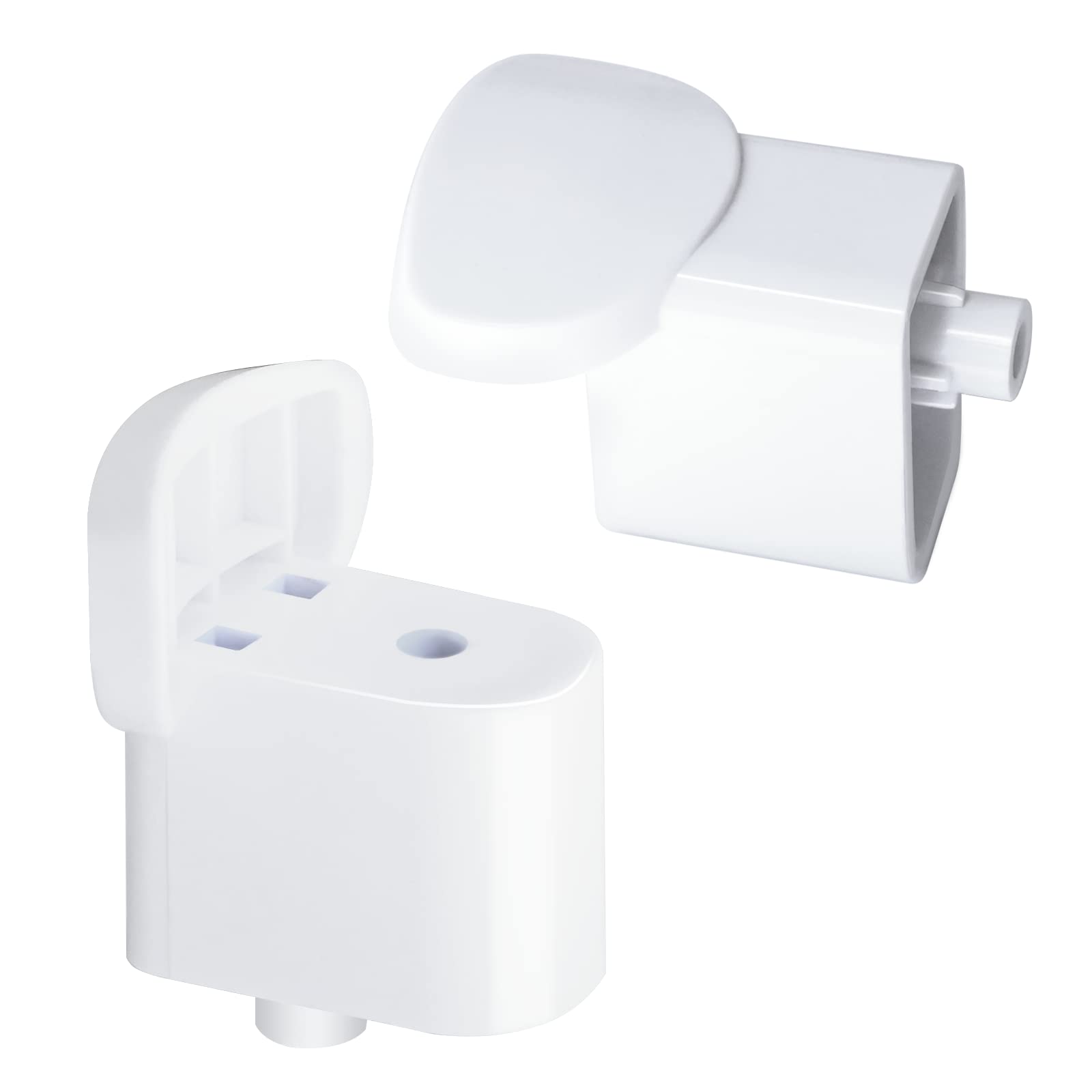 2 Pcs WB06X10943 White Microwave Handle Support, Part# AP5790057,3025054,PS8753758, Compatible with General Electric GE Hotpoint RCA Sears/Kenmore, Fits WB15X10276 Oven Door Replacement Handle