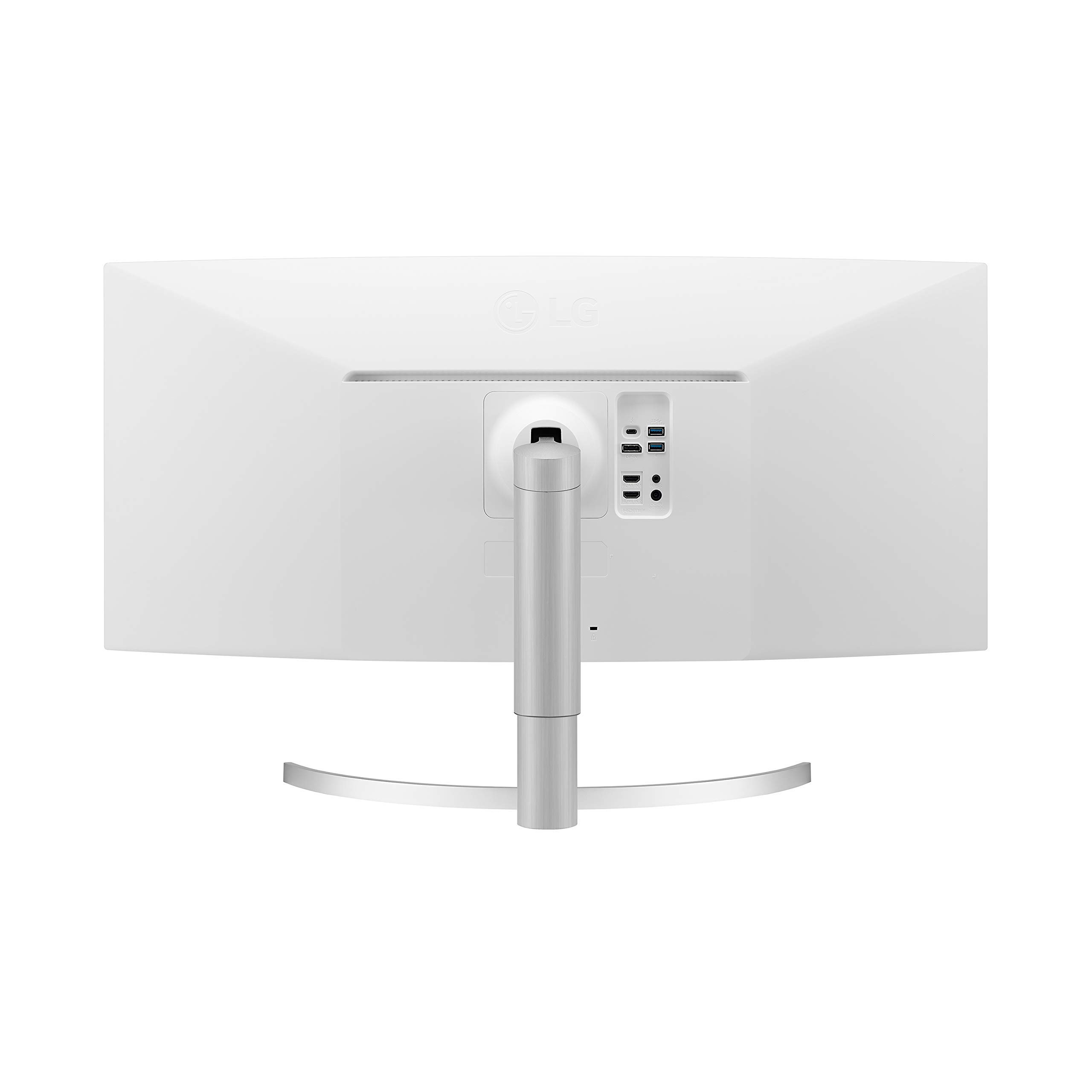LG 38WN95C-W 38-Inch Curved UltraWide QHD+ 3840x1600 NVIDIA G-SYNC Compatible Nano IPS 144 Hz Refresh Rate and 1 ms Response Time Gaming Monitor with Thunderbolt 3 Connectivity (Renewed)