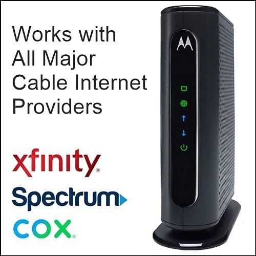 Motorola MB7420 Cable Modem + AC2600 Smart Wi-Fi Router | Approved for Comcast Xfinity, Cox, and More β Separate Modem and Router Bundle