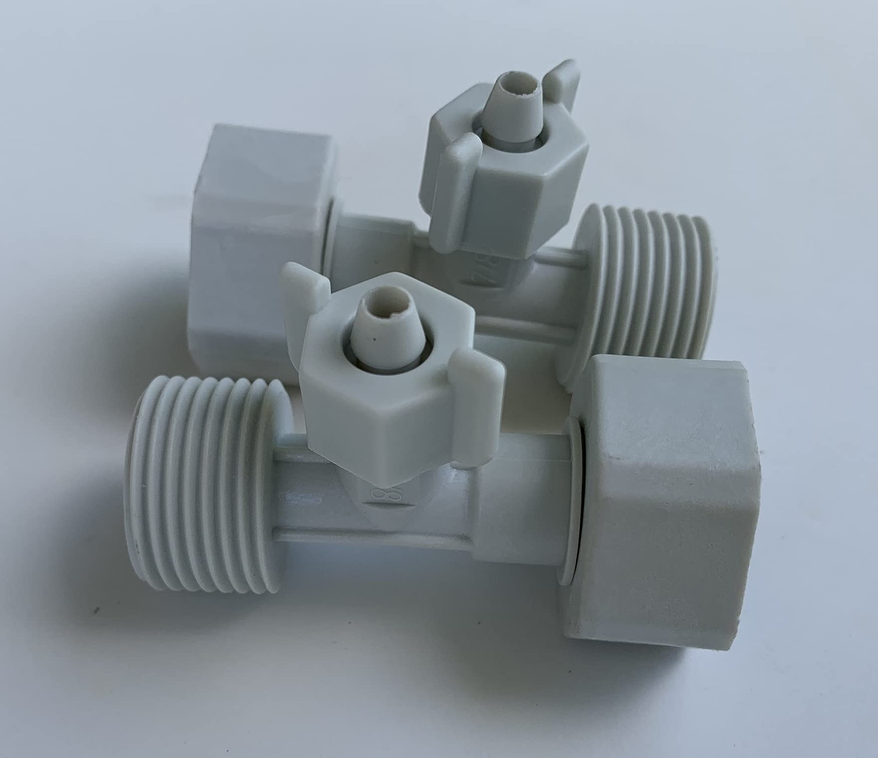 7/8 inch Female, 7/8 inch Male Nylon Bidet T-Adapter for Bidet Water Connection 1/4 or 3/8 inch Hose (2- pack 7/8-inch Bidet Connector, 2, Count)