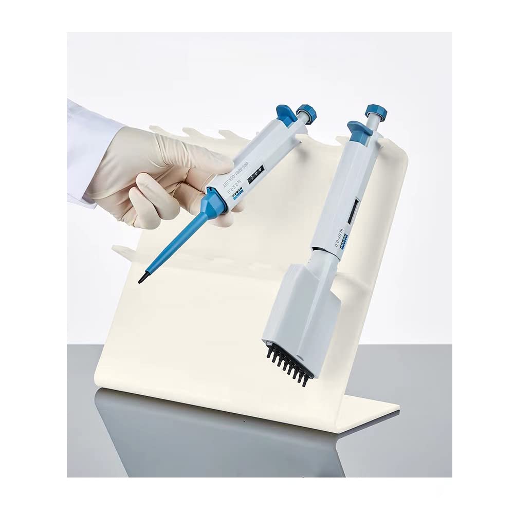 2pcs Pipettor Stand,Laboratory Pipette Stand ,Plastic Pipette Rack Hold up to 6 Pipettors (Doesn't Include Pipettors)
