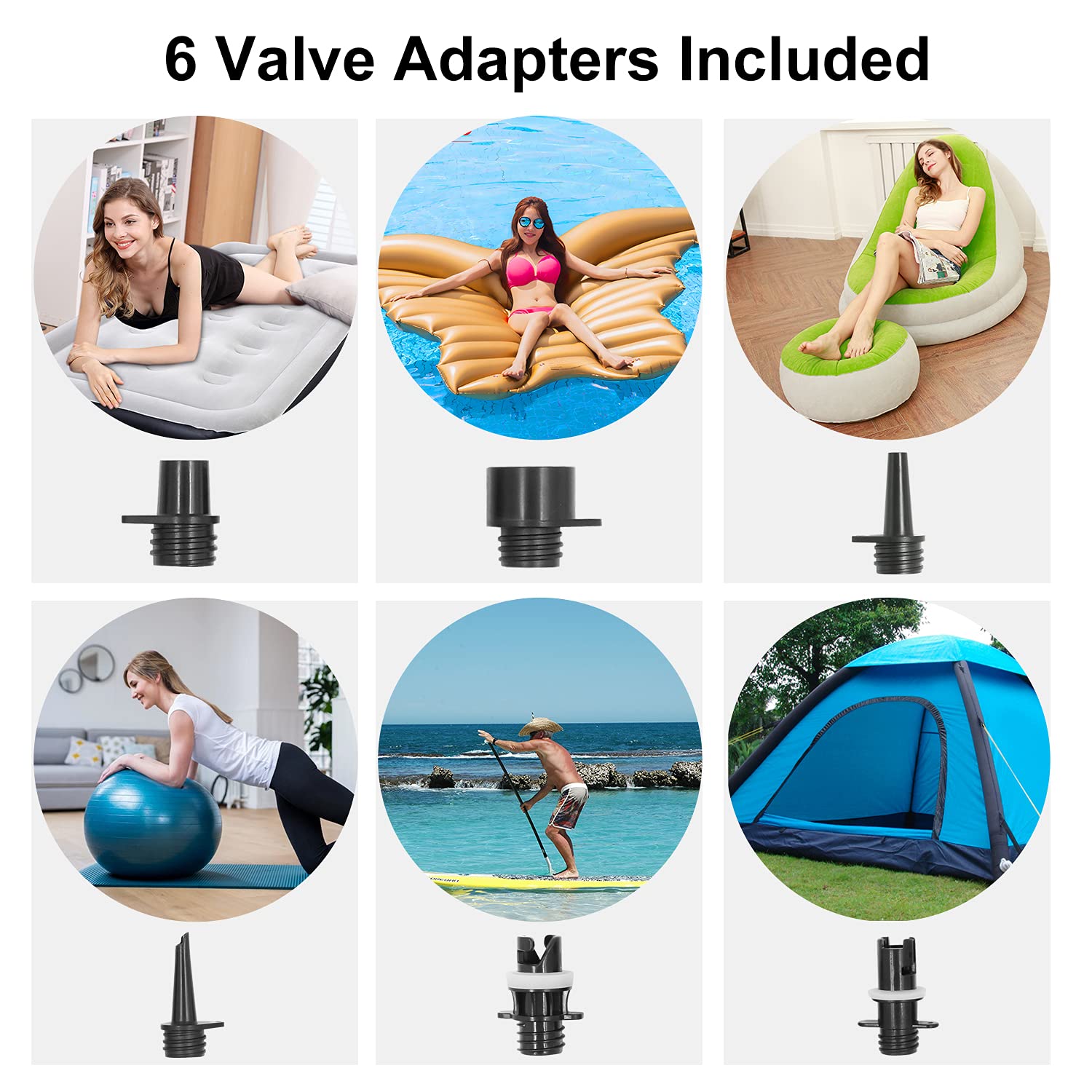 16PSI Rechargeable Sup Air Pump Cordless Paddle Board Pump Portable with Carry Bag,Auto-Off Feature, Inflator & Deflator for Isup Kayak Boat Pool Raft Tent Inflatables