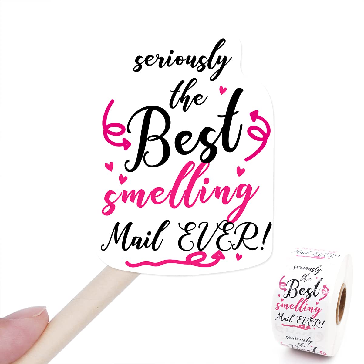 Seriously The Best Smelling Mail Ever Stickers,Thank You Stickers,Handmade Stickers,Small Shop Stickers,Envelopes Stickers for Small Business, Online Retailers,Handmade Goods,500 Labels Per Roll