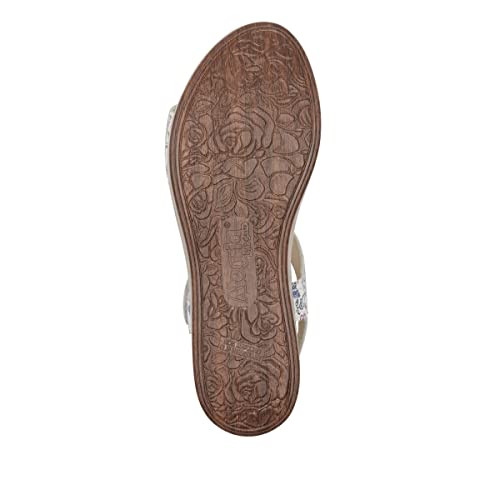 Alegria Women's Tamsyn Fine and Dandy Leather Platform Wedge Sandal 10.5-11 M US