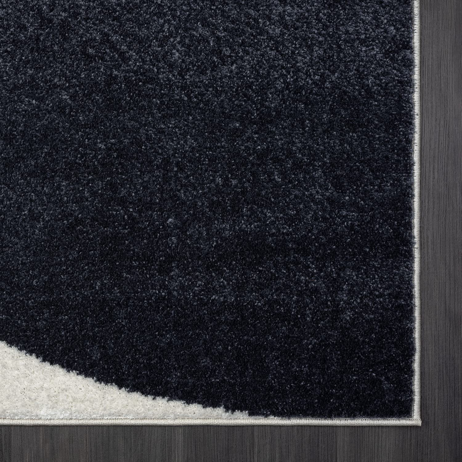 Abani Geometric Beige/Charcoal Yellow Area Rug - 8'x10' - Modern Half-Moon Design Mid-Century Deco - Easy to Clean - Durable for High Traffic Areas β Bedroom & Office - Medium Pile