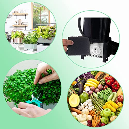26 Pack Pump Filter Sponge, Filters Sponge Accessories Reduces Dirt in Pump Compatible with Miracle-GRO AeroGarden Pump Harvest, Bounty, Farm, Extra, Ultra