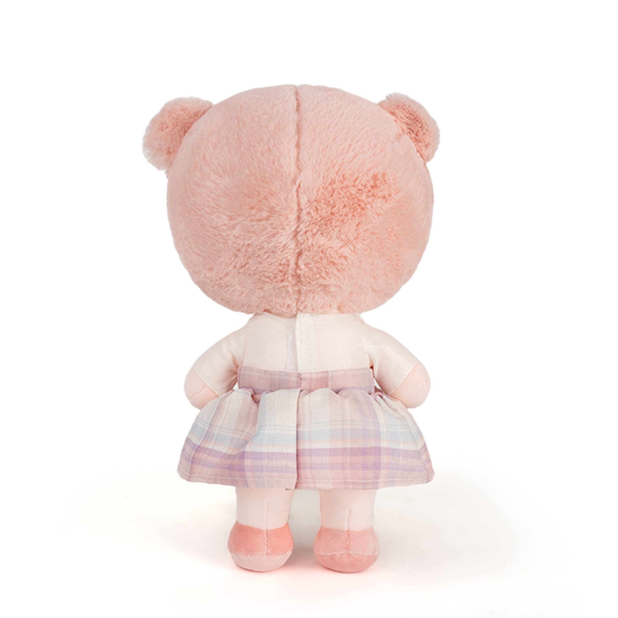 Adorlynetty My First Baby Doll,9” Cute Rag Doll Soft Baby Dolls for Girls Infants Toddlers Boys Pink