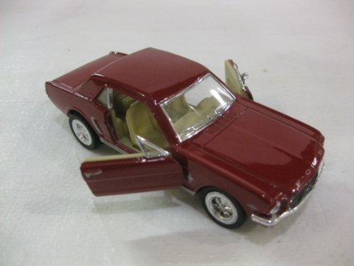 1964 1/2 Ford Mustang In Red Diecast 1:36 Scale By Kinsmart