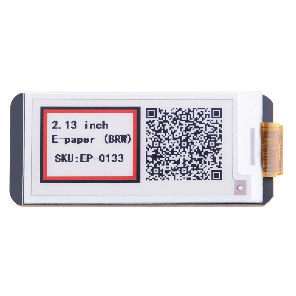 GeeekPi 2.13 inch E-Ink Display HAT, 250x122 Pixel E-Paper Screen for Raspberry Pi 4B/3B+/3B/2B/Zero/Zero W/Zero WH, Electronic Paper Module with Partial Refresh