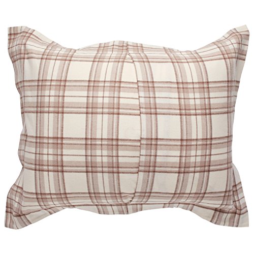 Amazon Brand β Stone & Beam Rustic Plaid Flannel Duvet Cover Set, Twin, Ivory and Cream
