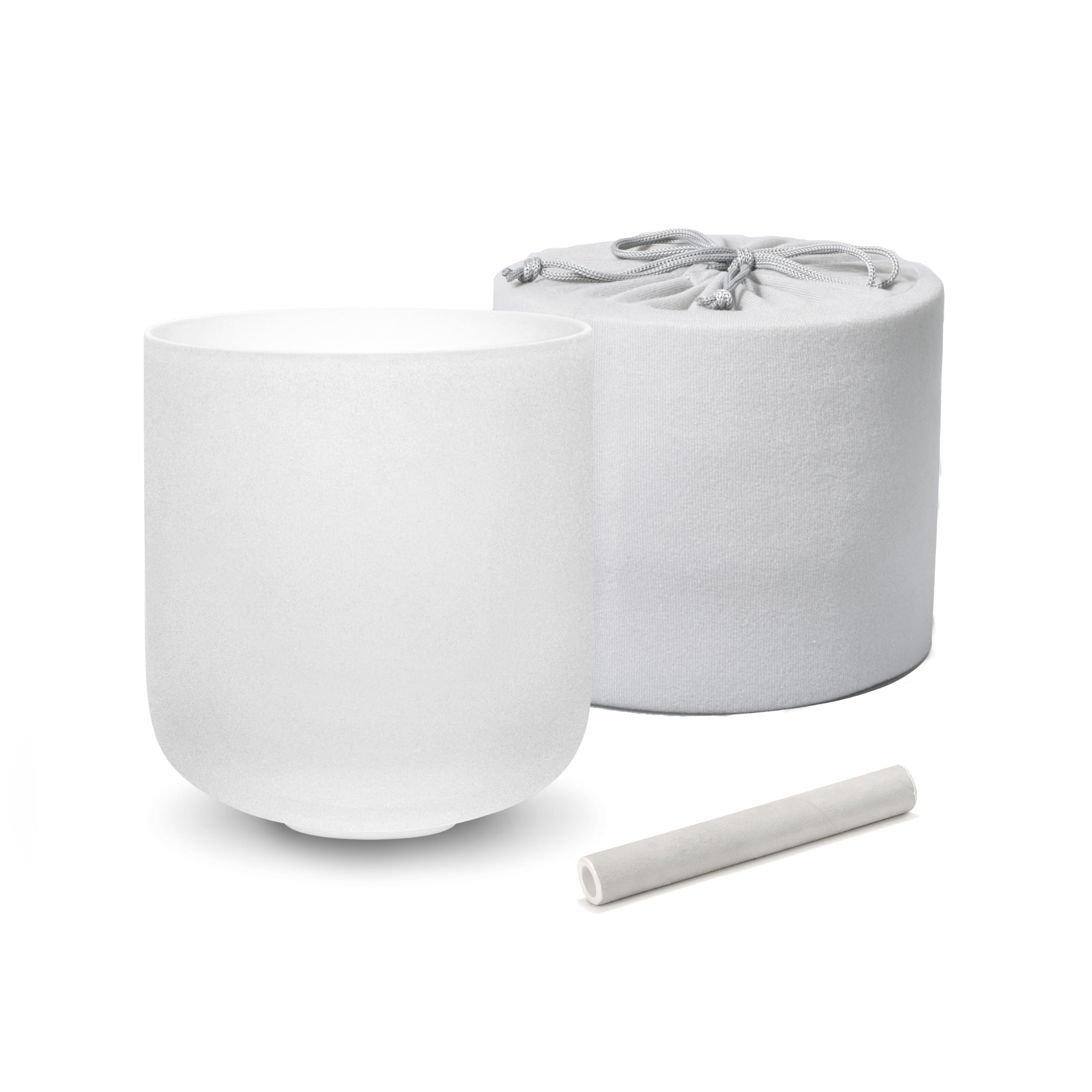 ALIOTH D Note Crystal Singing Bowl Sacral Chakra 7 inch with Carry Case Bag and Singing Bowl Mallet