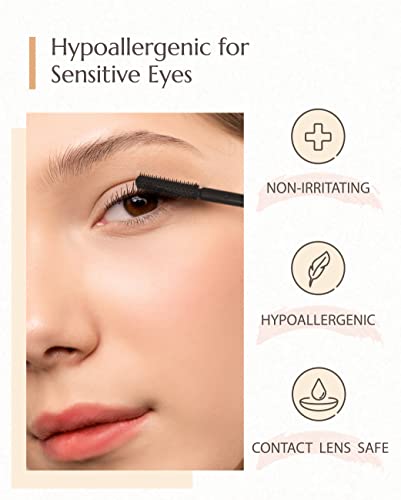TSUVIMI Ever Long Mascara, Color Mascara, Long Lasting Mascara (Silver Gray)