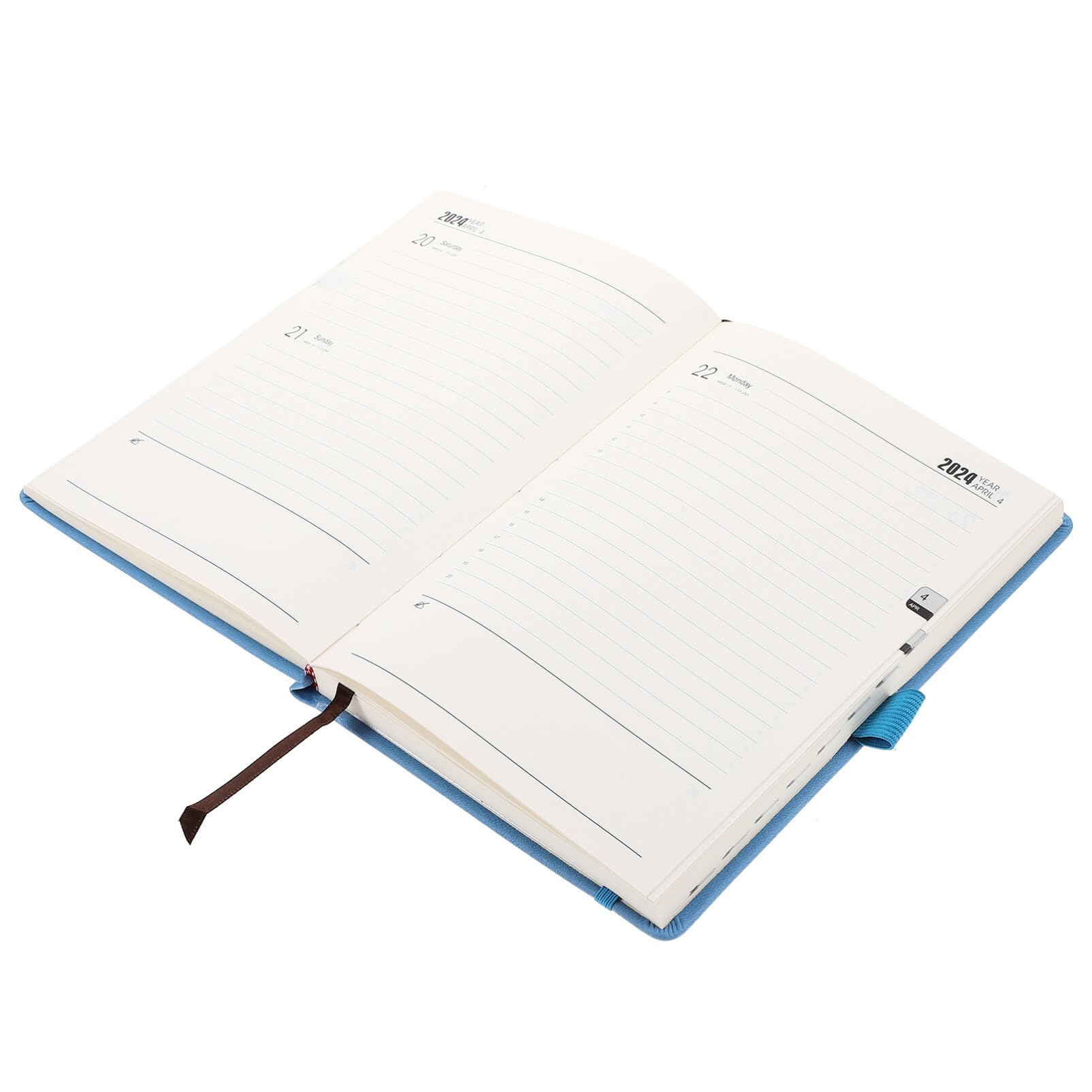 2024 Agenda Book Office Imitation Leather Diary Multifunction