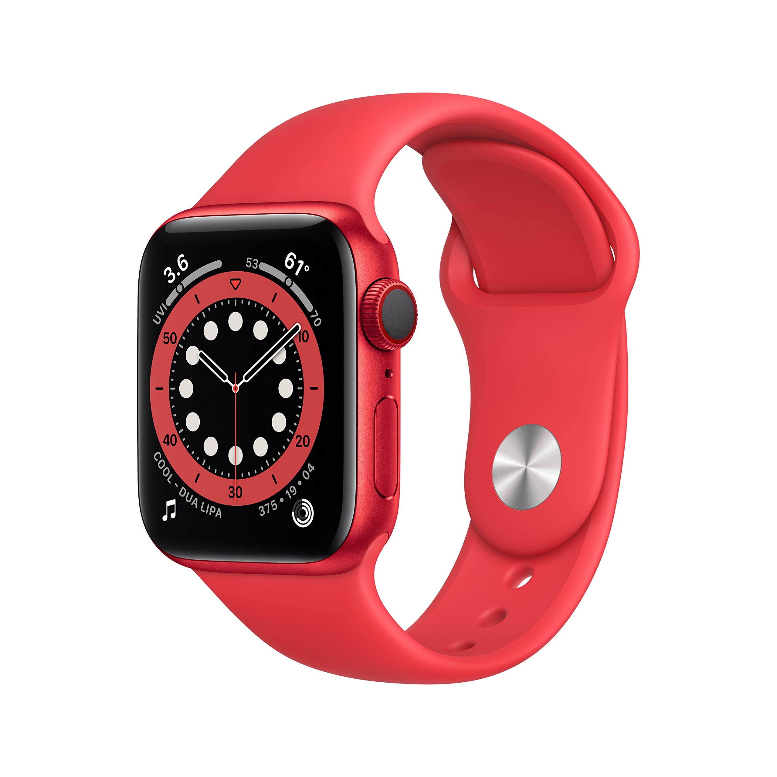 Apple Watch Series 6 (GPS + Cellular, 40mm) - (Product) RED - Aluminum Case with (Product) RED - Sport Band