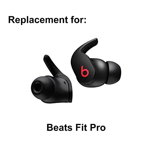 6 Pairs Replacement Earbuds Tips Silicone Eartips Set for Beats Fit Pro Buds Headphones Wireless Fit in Case Ear Tips (Black)