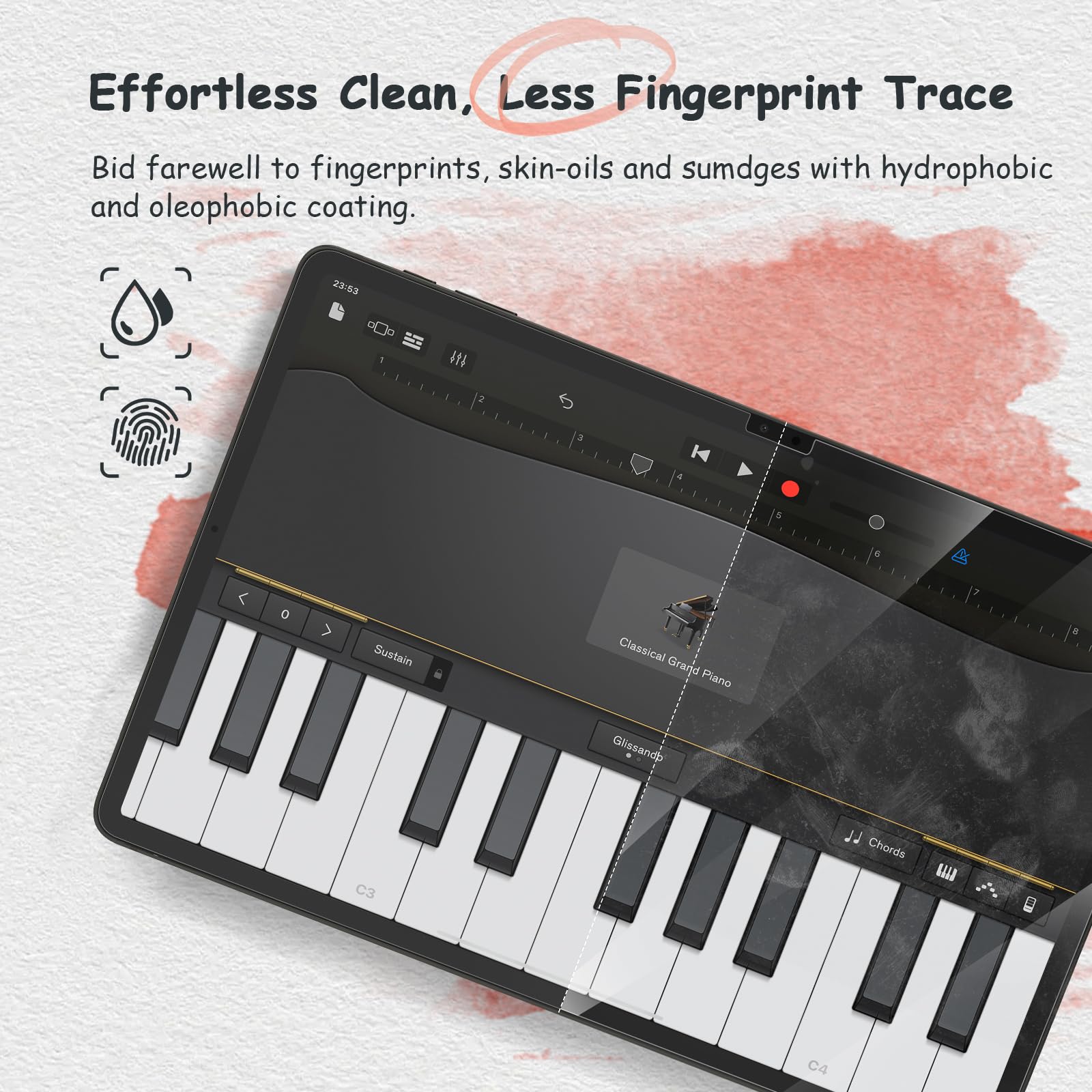 bersem 2 PACK Paperfeel Screen Protector Designed for Samsung Galaxy Tab S10 Plus/Tab S9 Plus/Tab S9 FE+ / Tab S8 Plus/Tab S7 FE/Tab S7 Plus (12.4 inch), Anti Glare, Like Drawing on Paper