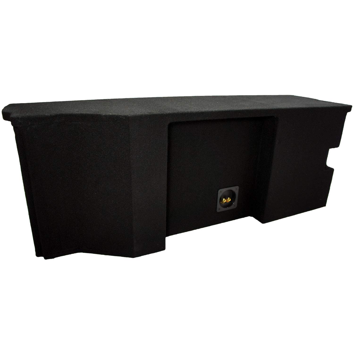 American Sound Connection JW2X10-0717-AR Compatible with Jeep Wrangler 2007 2 Door Dual 10" Sub Box with Amp Rack