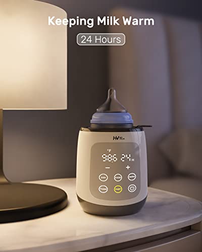 Bottle Warmer, Baby Bottle Warmer 10-in-1 Fast Baby Food Heater&Thaw BPA-Free Milk Warmer with IMD LED Display Accurate Temperature Control for Breastmilk or Formula for Bottles