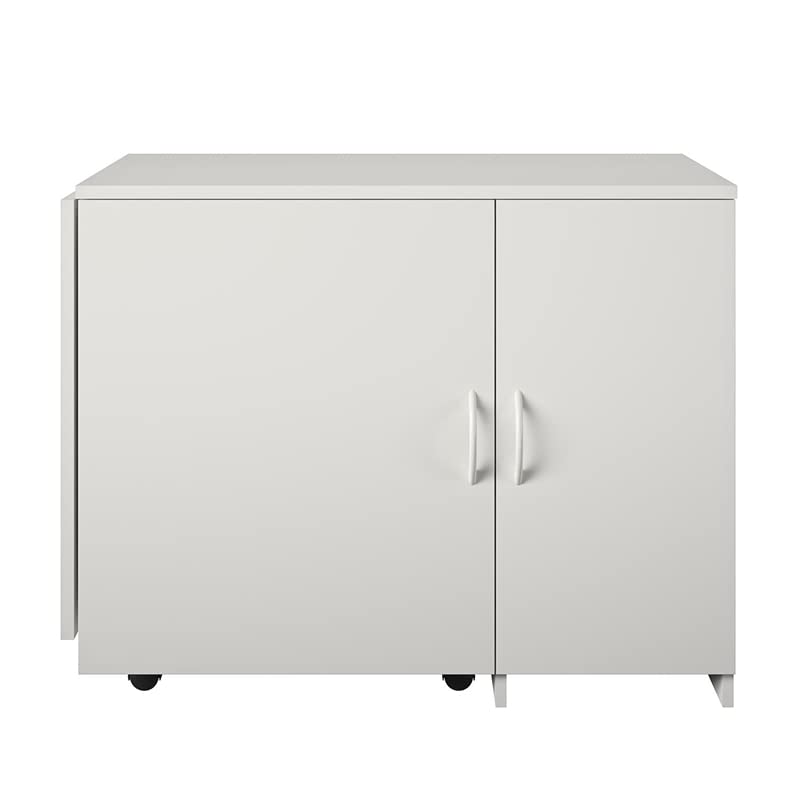 Ameriwood Home Arleta Swivel Craft Desk, White