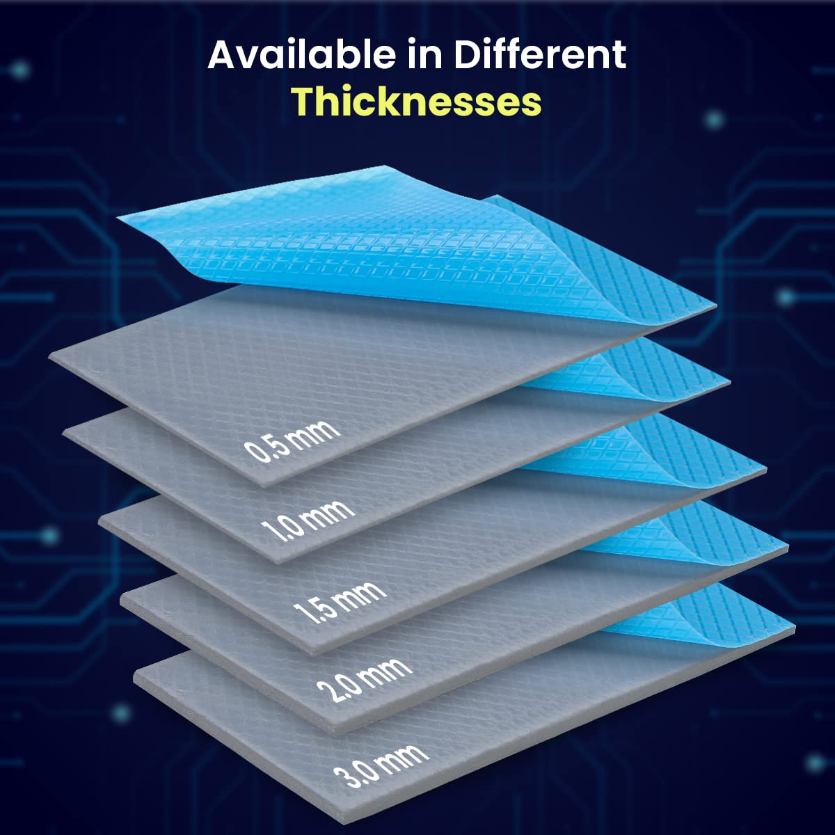 Gelid Solutions GP-Ultimate 15W- Thermal Pad 90x50x2.0mm. Excellent Heat Conduction, Ideal Gap Filler. Easy Installation.