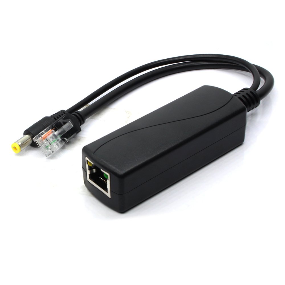 ANVISION Active 48V to 12V PoE Splitter Adapter, IEEE 802.3af Compliant 10/100Mbps, DC 12V Output