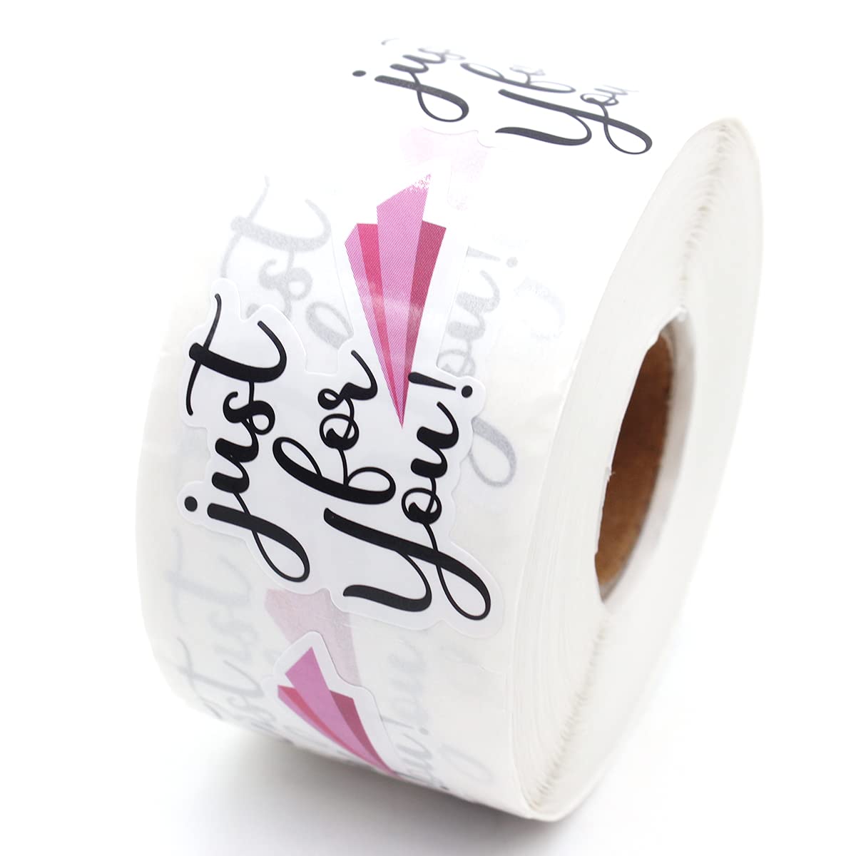 Wailozco 1.5'' Just for You Stickers, Thank You Stickers,Handmade Stickers,Business Stickers,Envelopes Stickers for Online Retailers,Handmade Goods,Small Business,500 Labels Per Roll