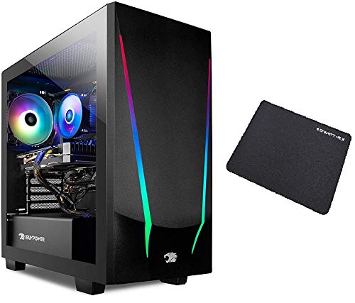 iBUYPOWER Pro Gaming PC Computer Desktop Trace 4 (AMD Ryzen 5 3600 3.6GHz, GeForce GT 730 2GB, 8GB DDR4 RAM, 240GB SSD, WiFi Ready, Windows 10 Home w/Tstar Mousepad