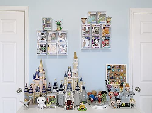 Acrylic Funko Pop Display Case - Fits 6 Regular Size Funko Pop Boxes, Even When in Soft Protectors [Compatible with YouTooz Vinyl Collectible Toy Figures] - Funko Pop Display Shelf