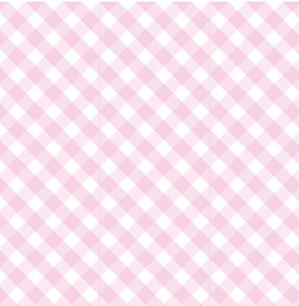 Applesauce Scented Drawer Liner with Baby Powder Scent, Pink Gigham