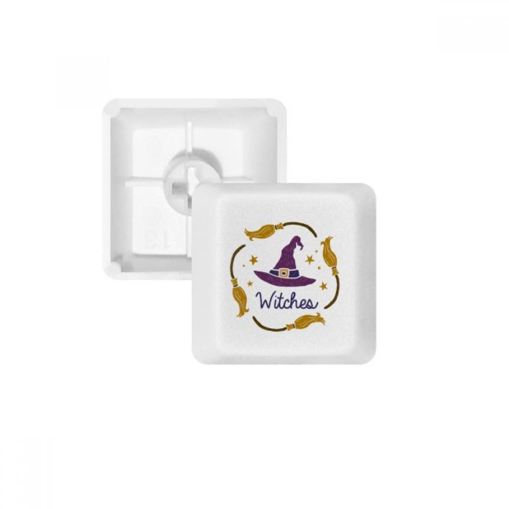 DIYthinker Purple Hat Cartoon Pattern Halloween Keycap Mechanical Keyboard PBT Gaming Upgrade Kit