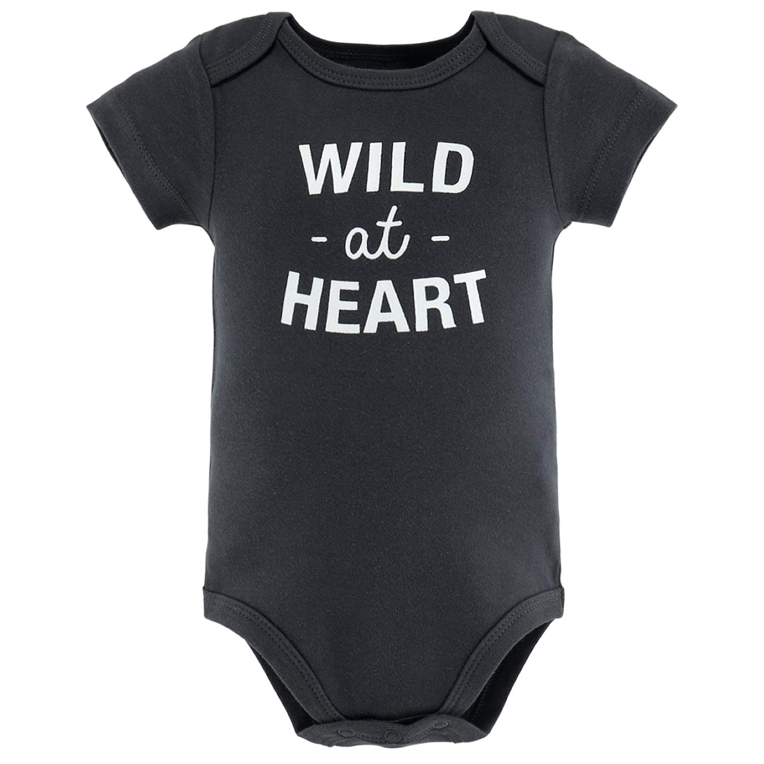 The Peanutshell Short Sleeve Baby Bodysuits Set for Boys or Girls - Safari Animals - 5 Pack Set (3M)