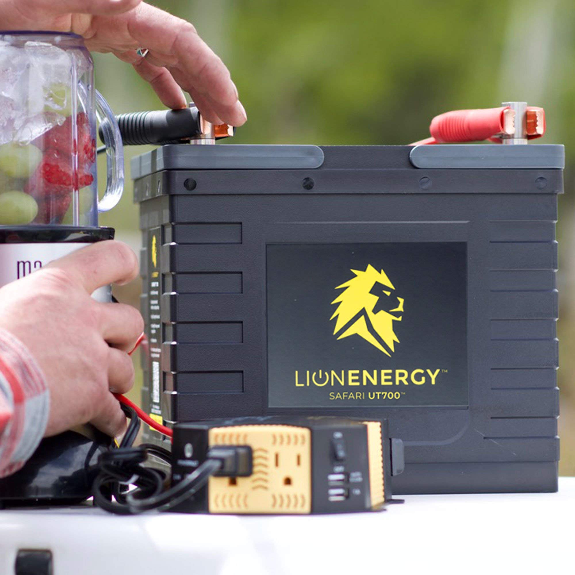 LION ENERGY- SAFARI UT 700 LiFePO4 Deep Cycle Battery - 56Ah 12v with 716WH and a Built-In BMS - 3500+ Deep Cycle Rechargeable Battery - Perfect for RV/Camper, Marine, Overland/Van