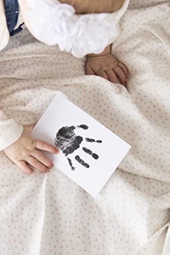 Little Pear Clean-Touch Babyprint Ink Pad, No Touch Ink Pad for Baby, Handprint or Footprint Keepsake, Black Ink